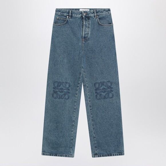 Loewe | Jeans | Loewe Loosefit Anagram Jeans In Medium Blue Men | Poshmark